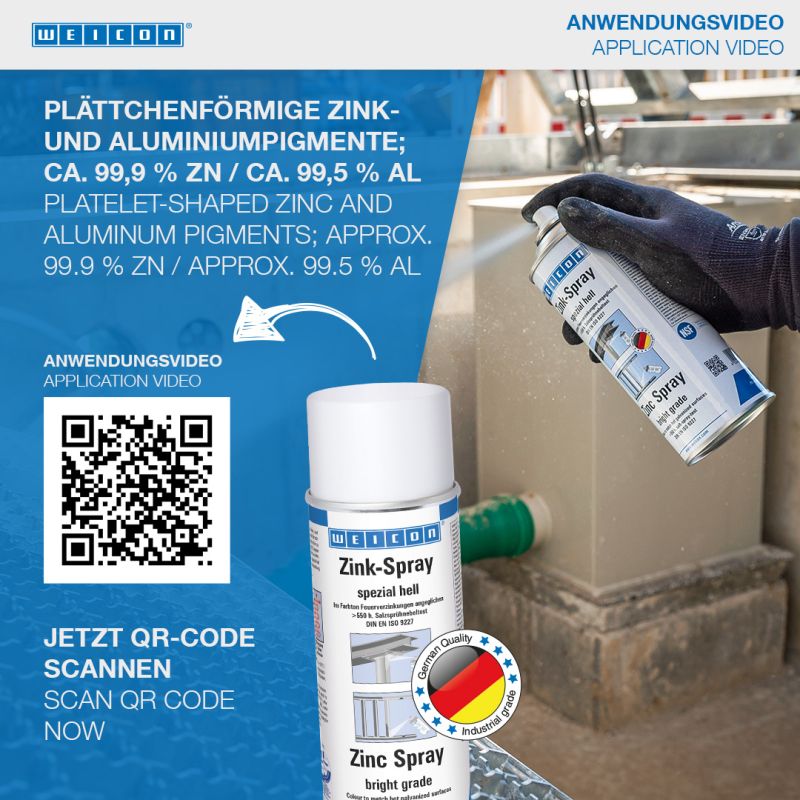 Zinc Spray bright grade | cathodic corrosion protection with approval for use in the food sector ...